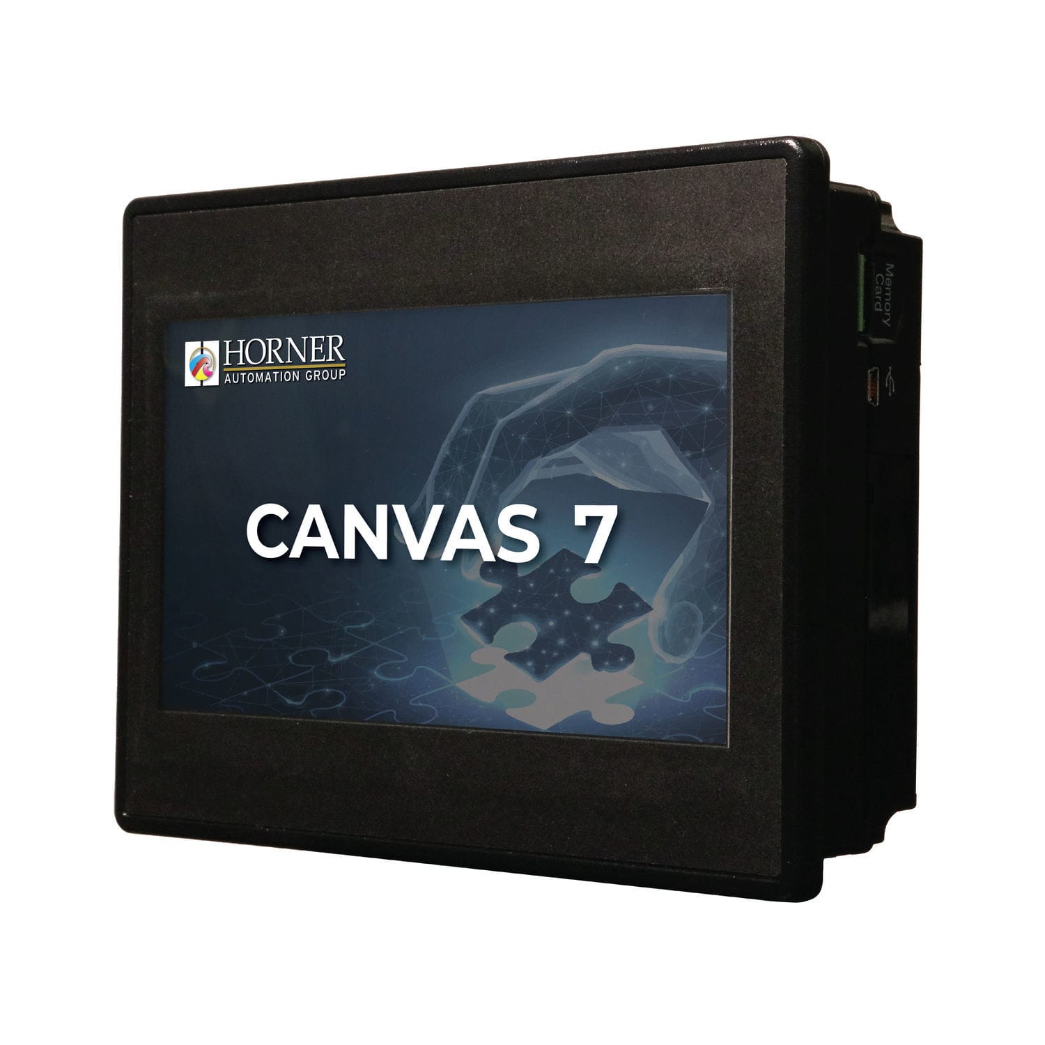 PLC with integrated touch screen HMI - Canvas 7 - Horner Automation ...