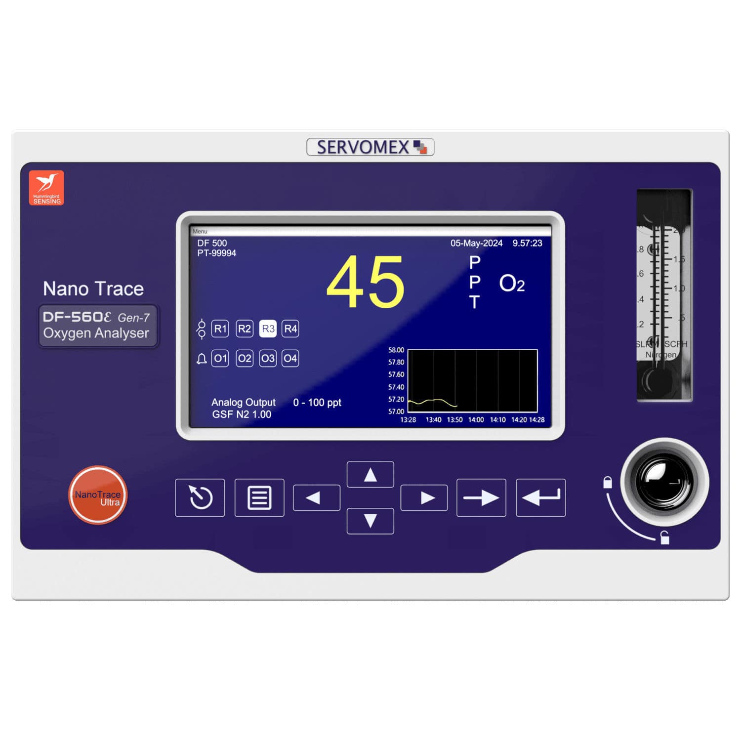 Oxygen analyzer - SERVOPRO DF-500 - SERVOMEX - gas / monitoring / trace