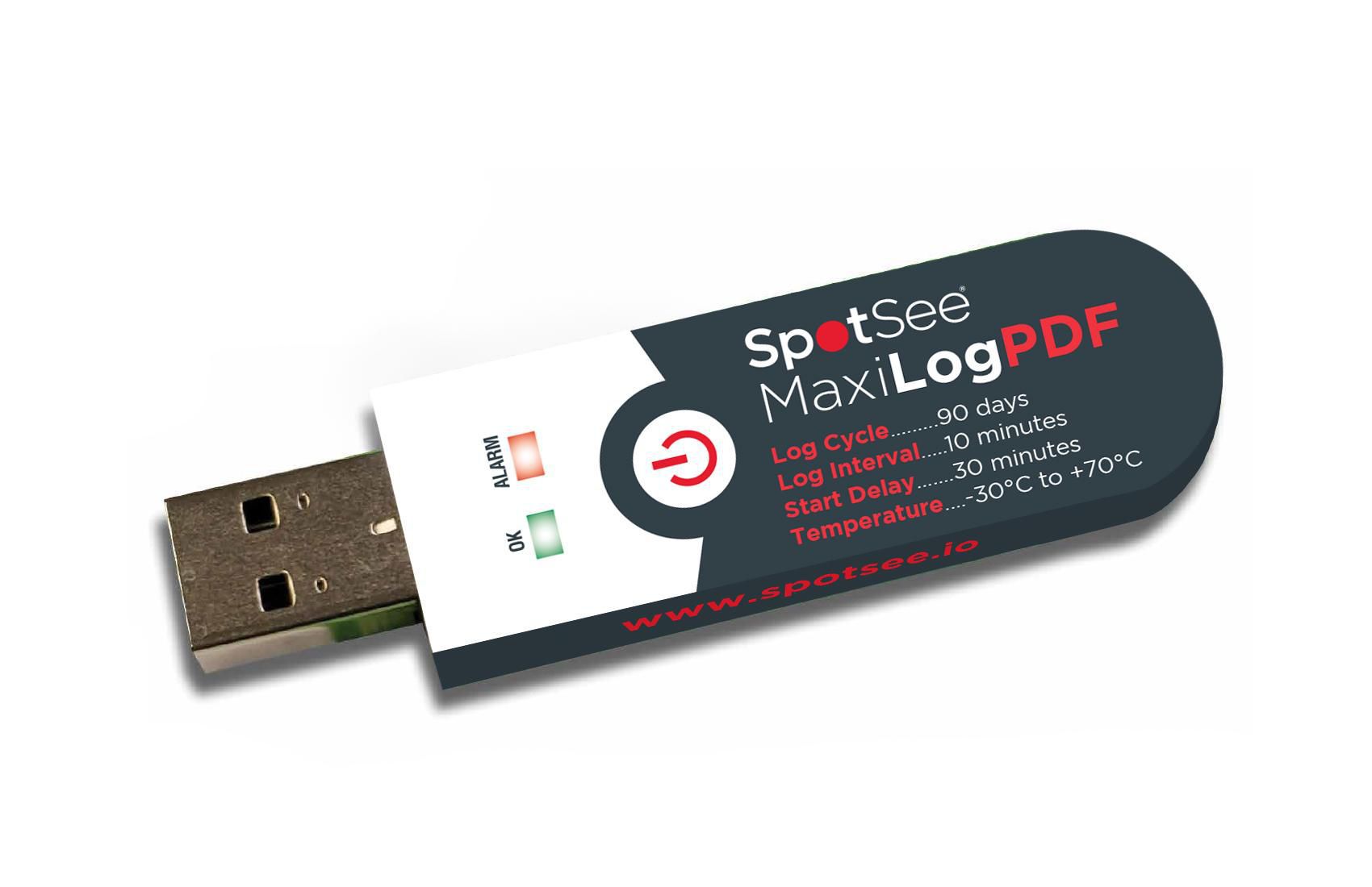 Temperature data logger - MaxiLog PDF - SpotSee - USB / compact ...