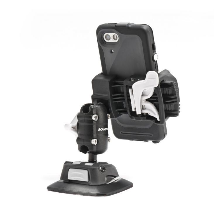 Telephone mount - RLS-509-404 - Scanstrut - aluminium / self-adhesive