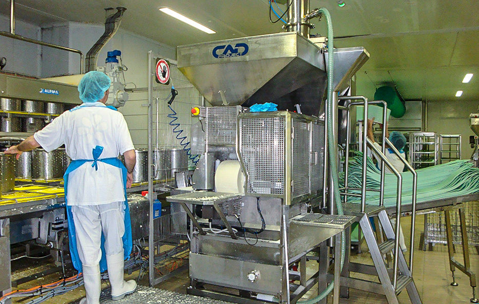 Cheese salting machine - SAT - CAD PROJECT S.R.L.