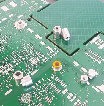 Metallic fastener - Compelma - for printed circuit boards / steel