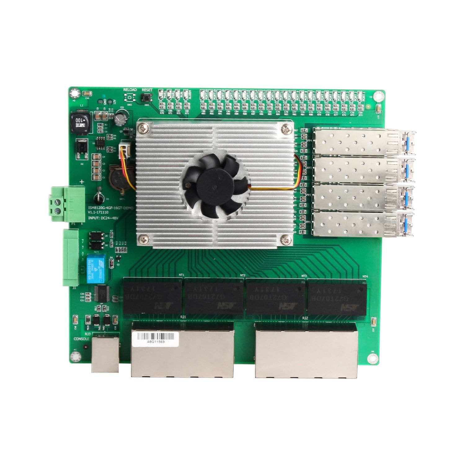 Managed Ethernet switch card - MES8120G-4GF-16GT - Wuhan Maiwe ...