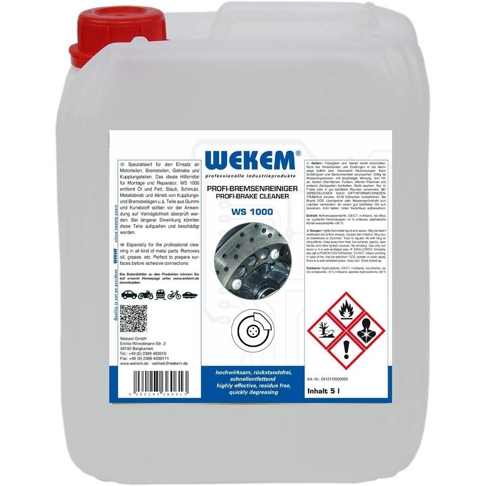 Solvent-based cleaning product - WS 1000 - Wekem