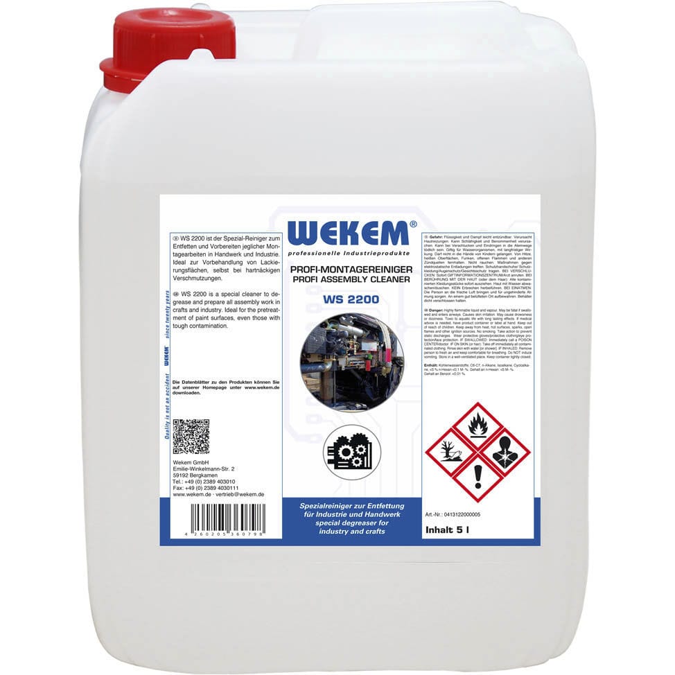 Solvent-based cleaning product - WS 2200-5 - Wekem - metal / ceramic ...