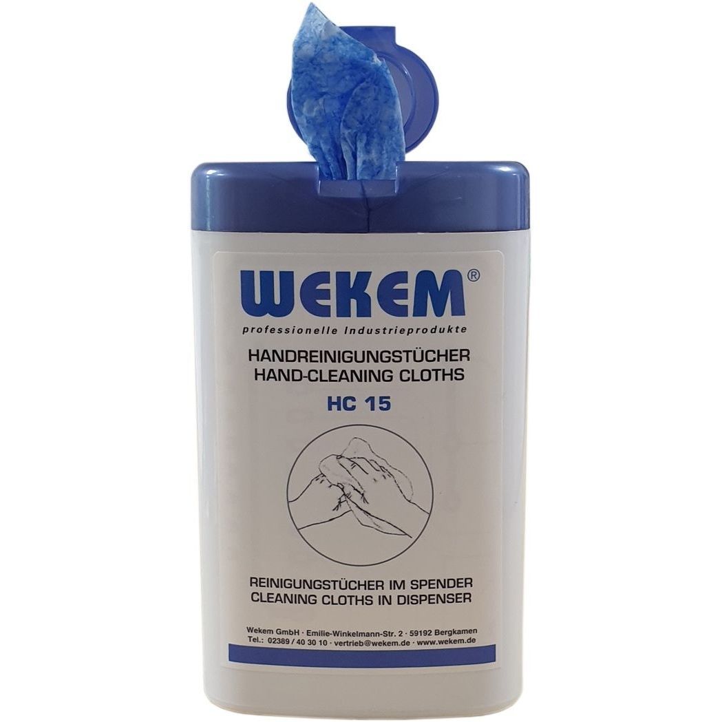 Hand cleaning wipe - HC 15 - Wekem - for industrial applications