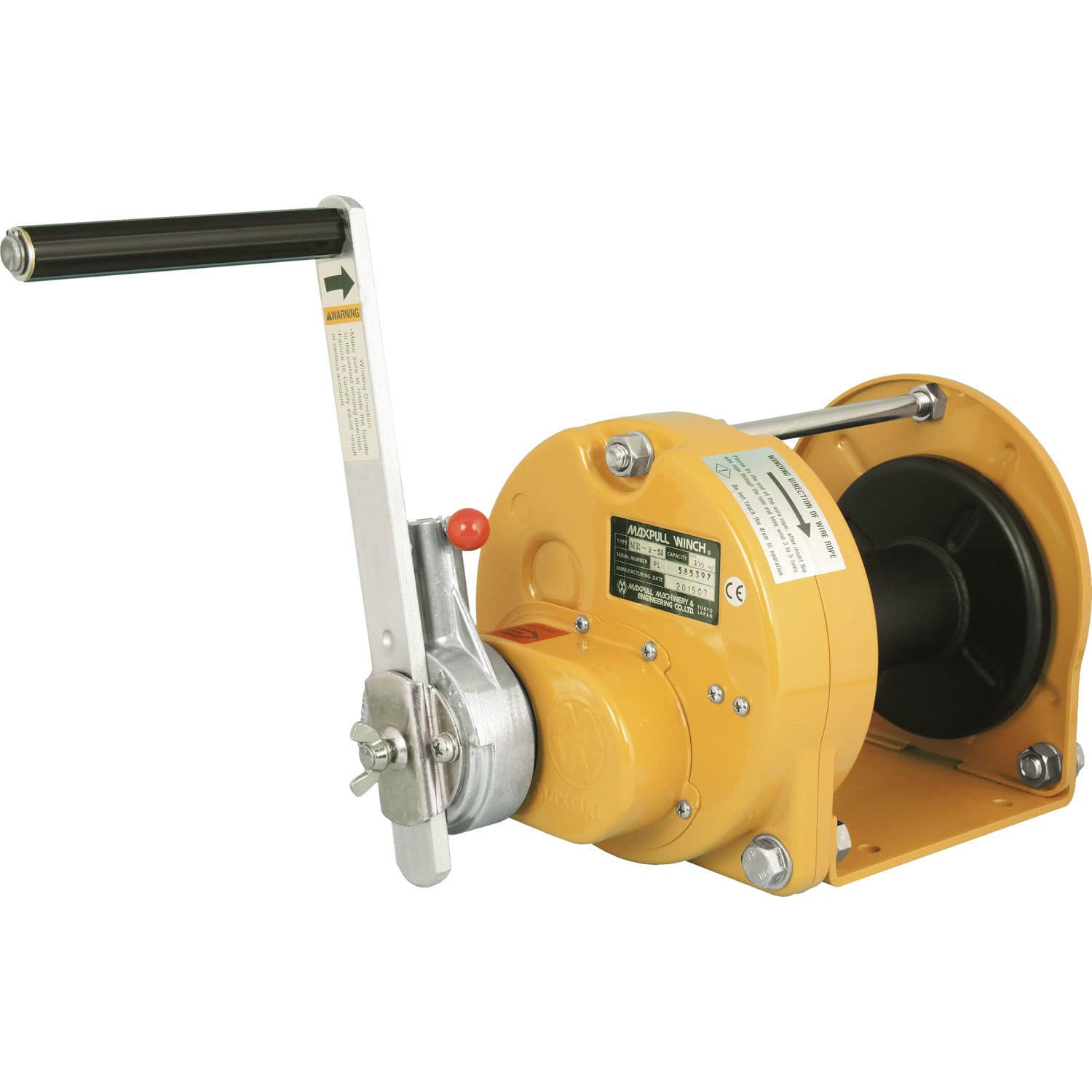Ratchet handle winch - MR-3-SI - Maxpull - manual / wire rope / compact