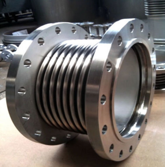 Metal pipe expansion joint - M series - Macoga, S.A - round / flange ...