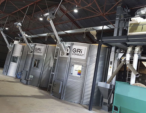 Flat bottom silo - SYMAGA SILOS - galvanised steel