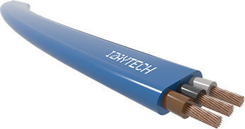 Power cable - IZAYTECH - stranded / flat / copper
