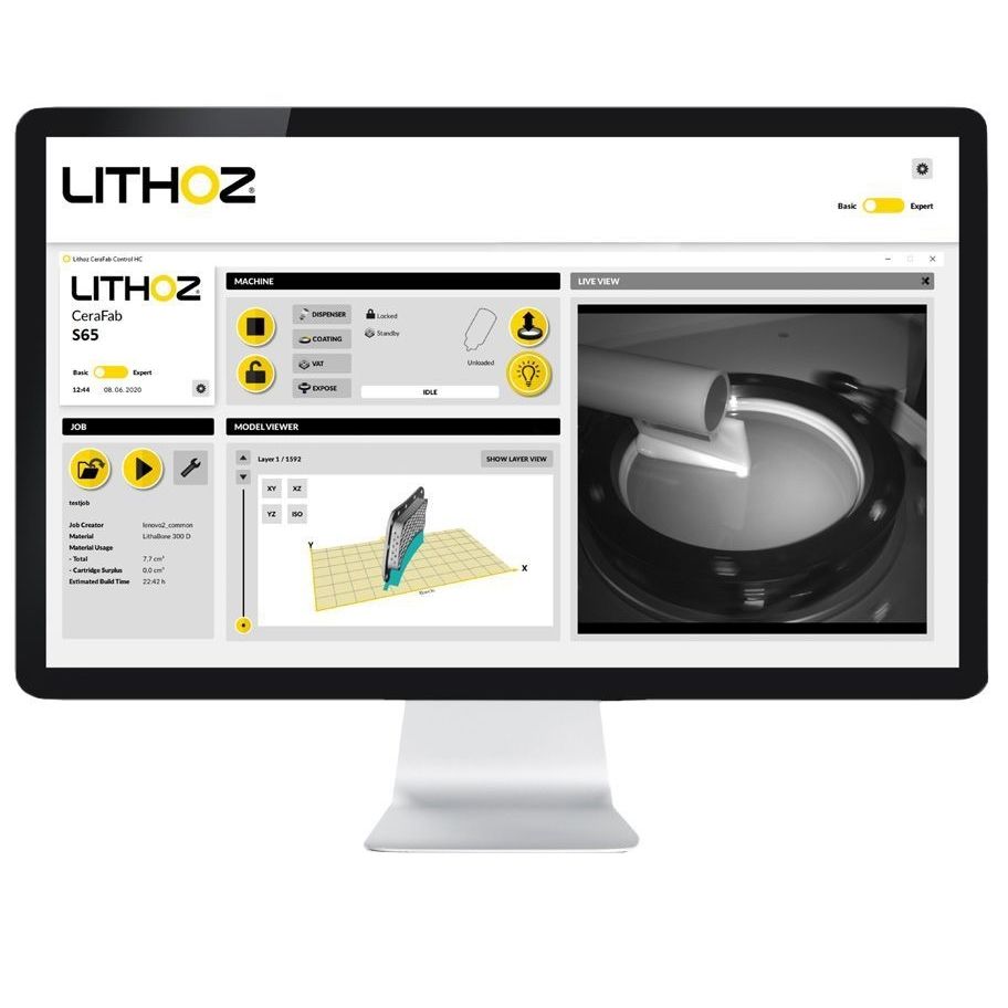 Design 3D printing software - Lithoz GmbH - process control / CAD data ...