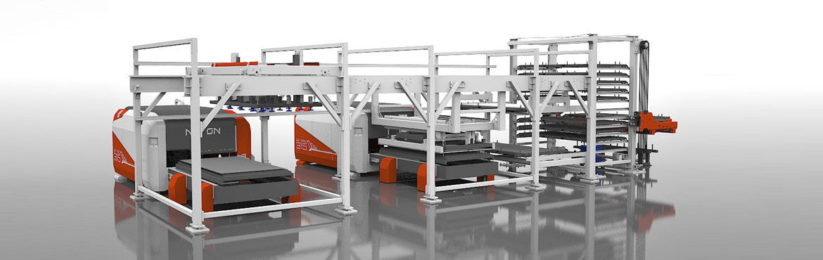 Pallet loading and unloading system - Expert Lift - Laser - sheet / for ...