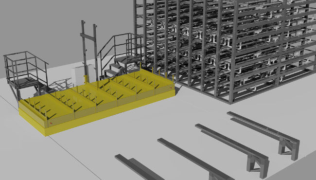Handling rail guided vehicle - Upmoviom Storage Systems - transfer ...