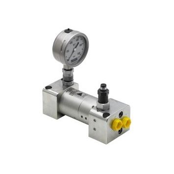 Compact pressure intensifier - SIS-2 series - ScanWill - for hydraulic systems