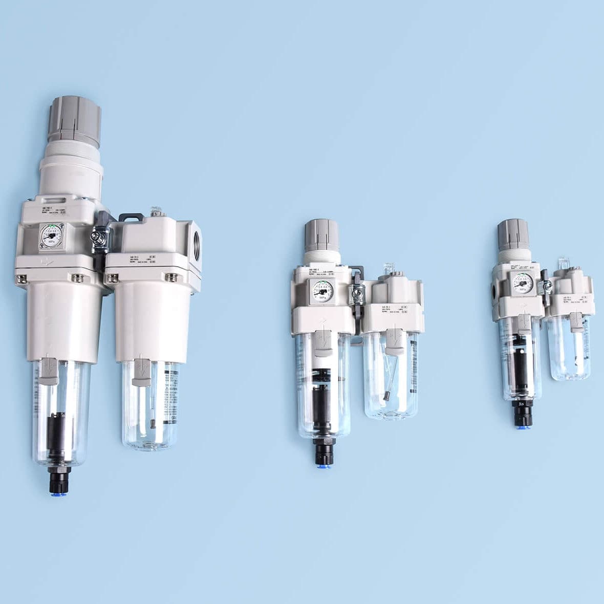 Compressed air filter-regulator-lubricator - GLOBE Airmotors, Test ...