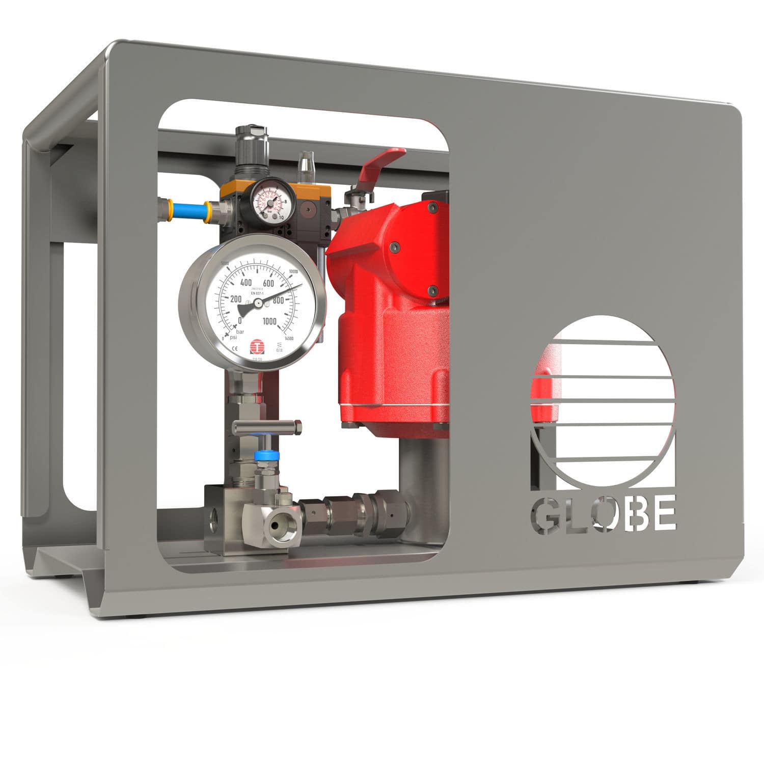 Air-driven portable pressure test unit - APU MK-7 - GLOBE Airmotors ...