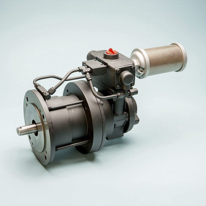 Air motor with pneumatic brake - GLOBE Airmotors, Test Equipment ...