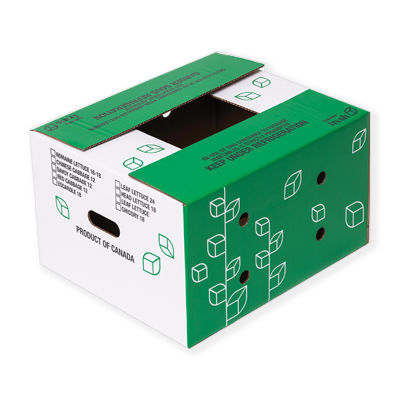 Cardboard packaging box - Cascades - for vegetables / for fruit