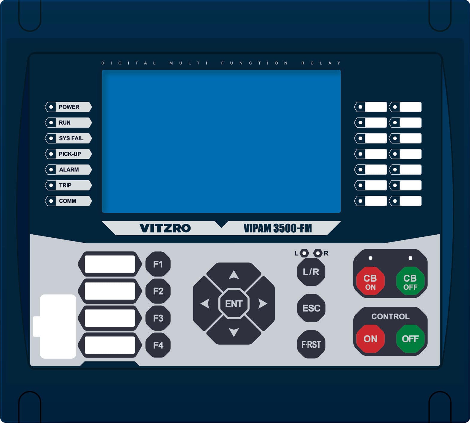 Earth-leakage protection relay - VIPAM3500 - VitzroEM Co., Ltd. - over ...