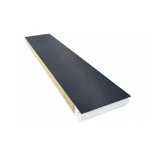 Mineral wool core sandwich panel - BRDECO - rock wool core / steel ...