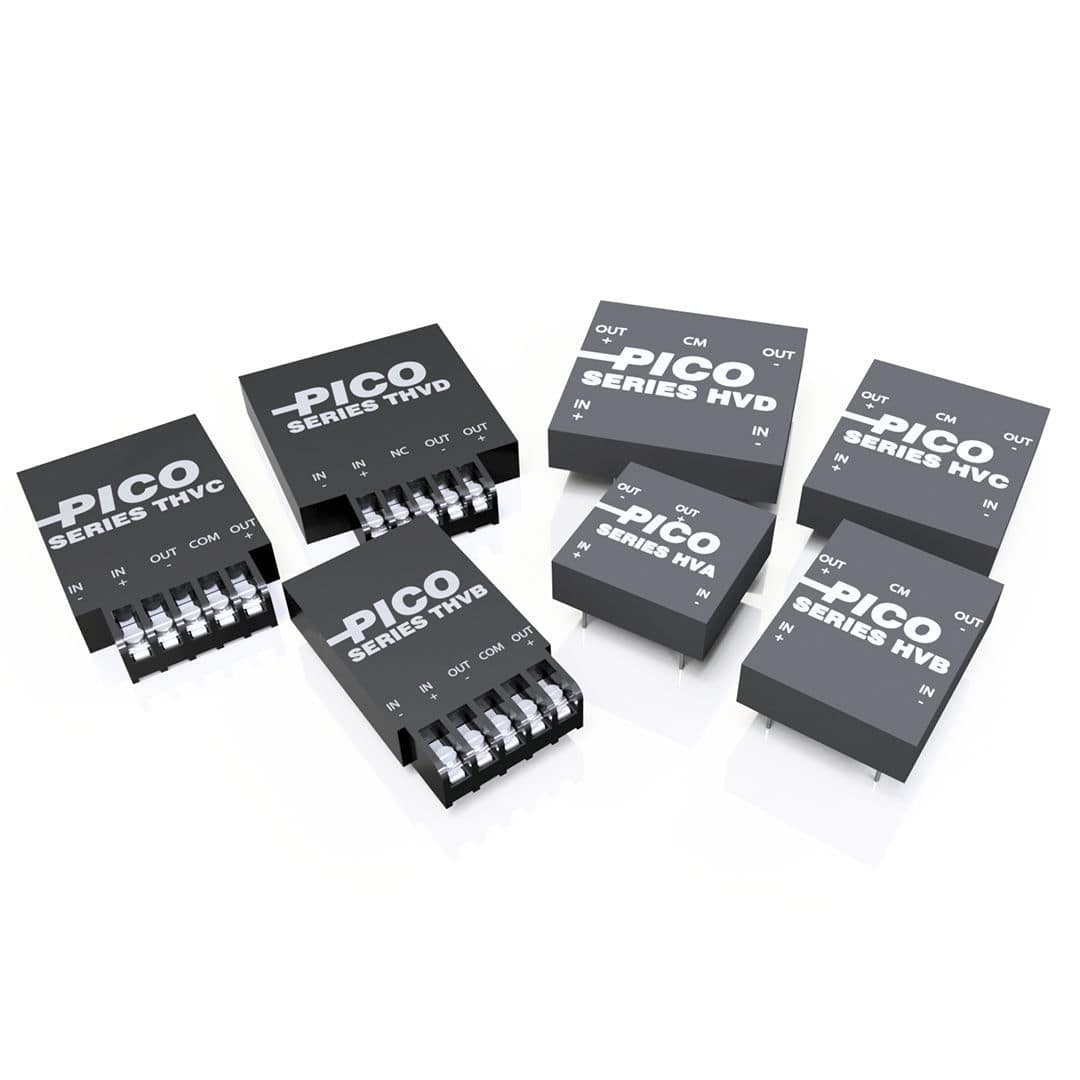 Encapsulated DC-DC converter - HV & THV Series - Pico Electronics - single-output / wide input ...