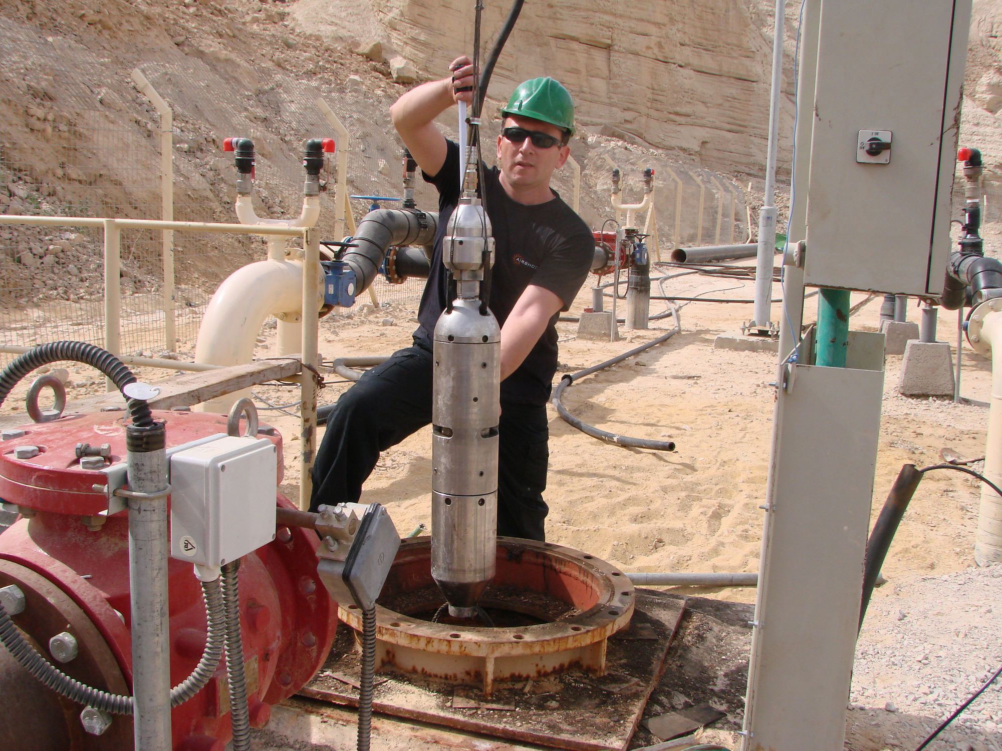 High-pressure impact generator water well rehab system - AirShock ...