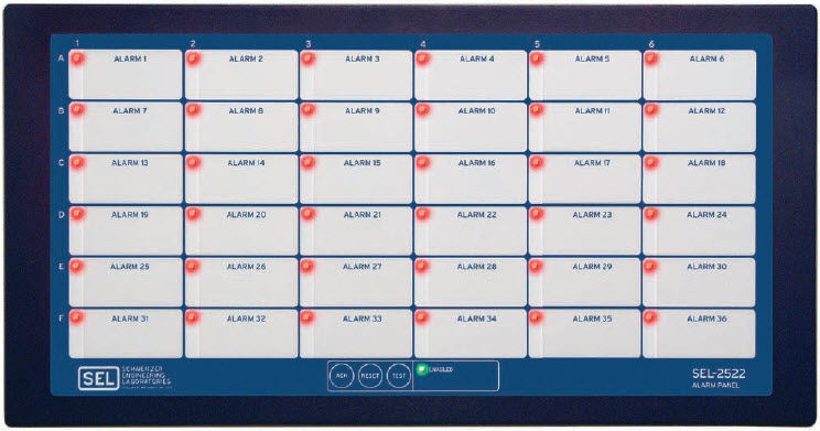 Rack-mount alarm annunciator - SEL-2522 - Schweitzer Engineering ...