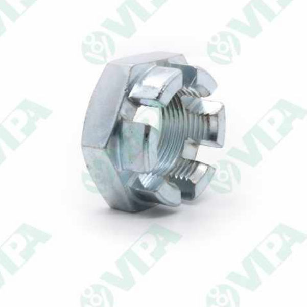 Hexagonal nut - 8056689432818 - VIPA spa - castle / steel / slotted