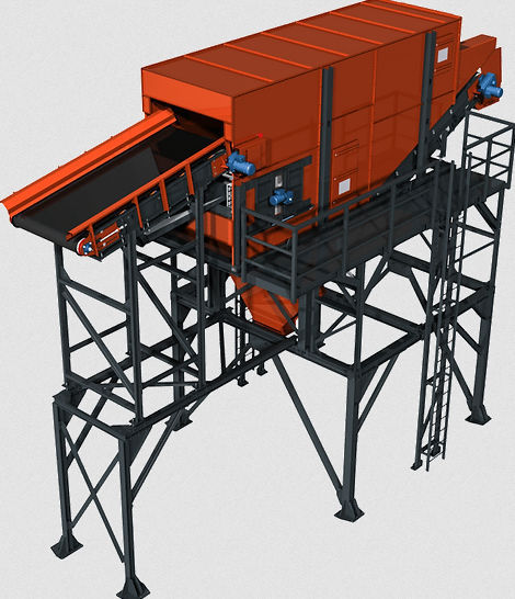 Waste separator - Protechnika - plastic / air / waste recycling