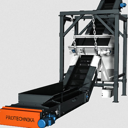 Waste separator - Protechnika - for bulk materials / magnetic / waste ...