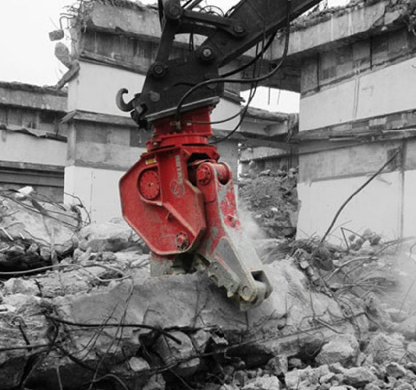 Concrete pulverizer - RDP series - Rotar - hydraulic / vertical ...