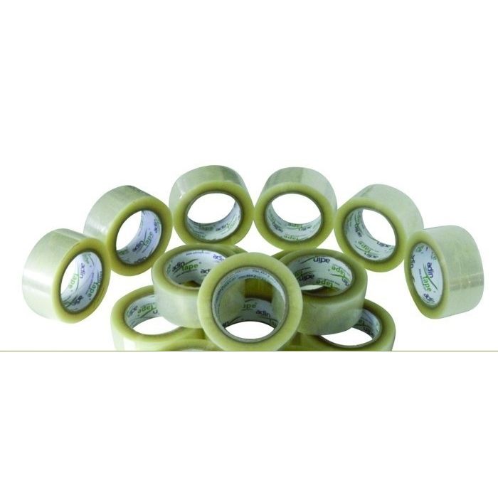 Polyethylene adhesive tape - Adin - transparent / printed / industrial
