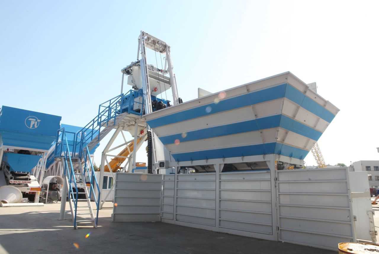 Mobile concrete batching plant - Pi 60cp - Pi Makina Construction ...