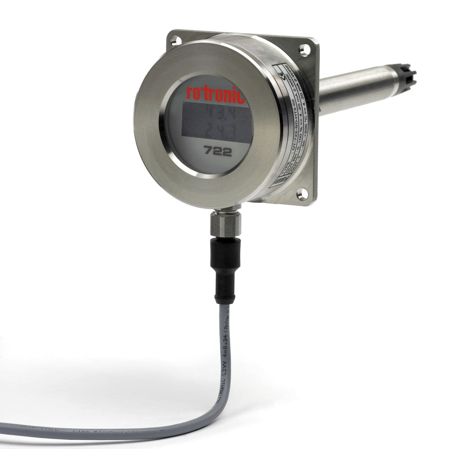 Relative humidity and temperature transmitter - Rotronic DT722 ...