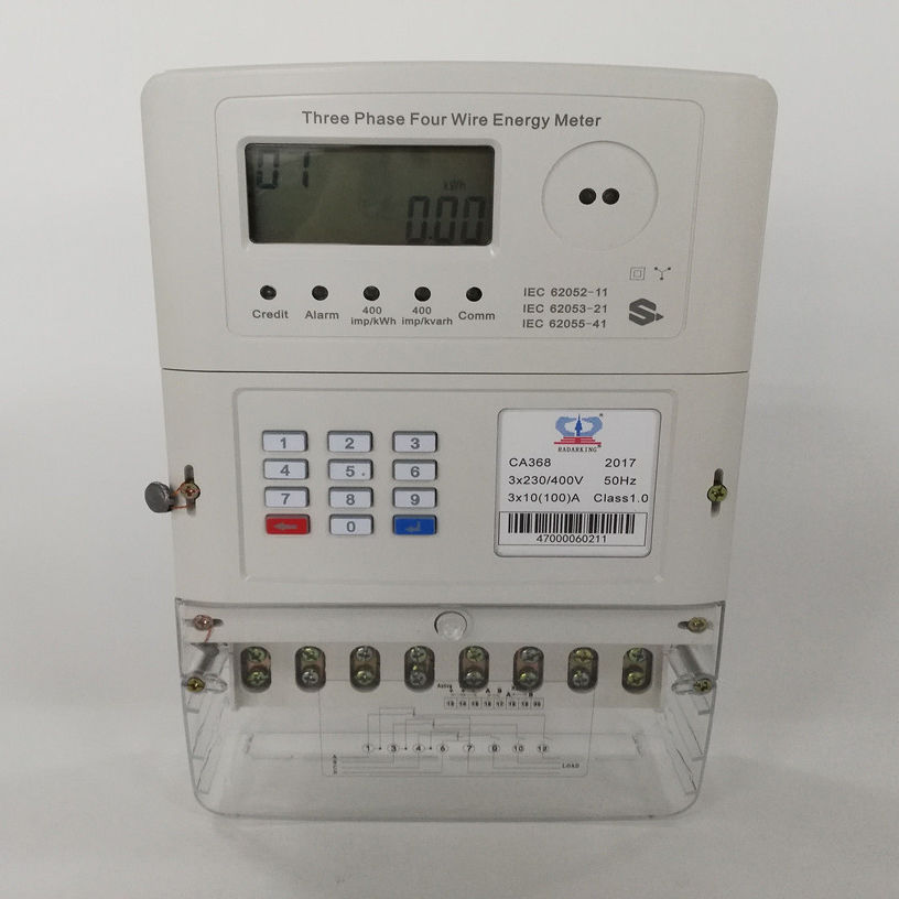 Three-phase electric energy meter - DTSY150-K - Wuhan Radarking Electronics Corp - panel-mount ...