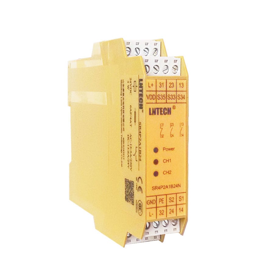 Emergency stop safety relay - SR4P2A1B24C - Shandong laien optic ...