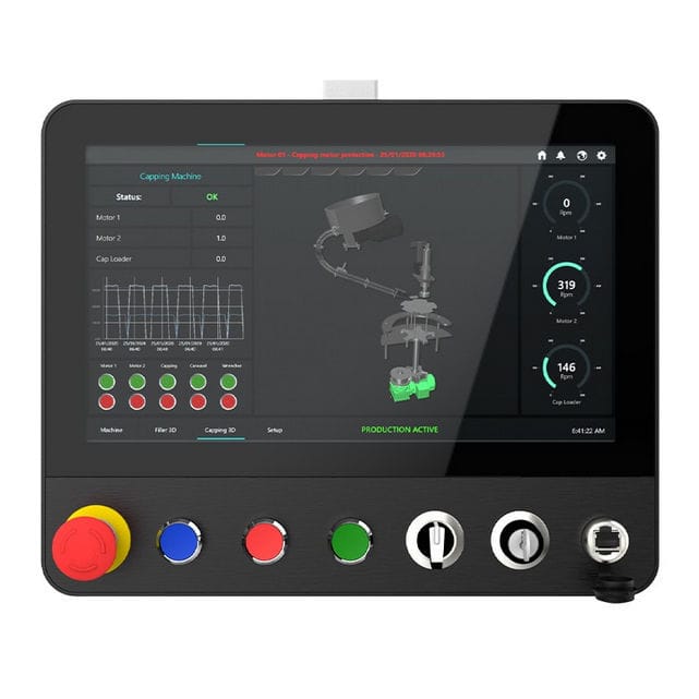 LED backlight panel PC - 156 - INDATECH - PCAP capacitive touch screen / multitouch screen / 15.6"