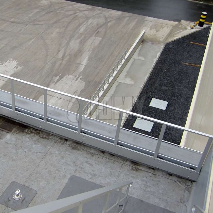 Aluminum guardrail - JOMY SA - for metal roofs