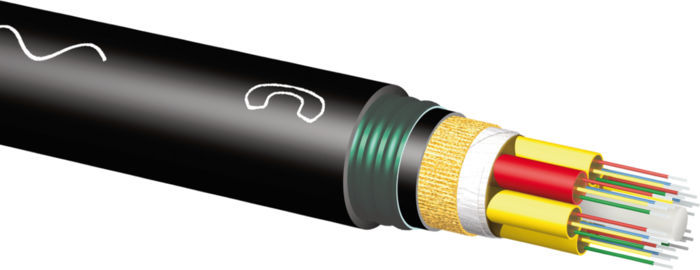 Optical data cable - BayCom® A-DQ(ZN)2Y - Bayerische Kabelwerke - flame ...