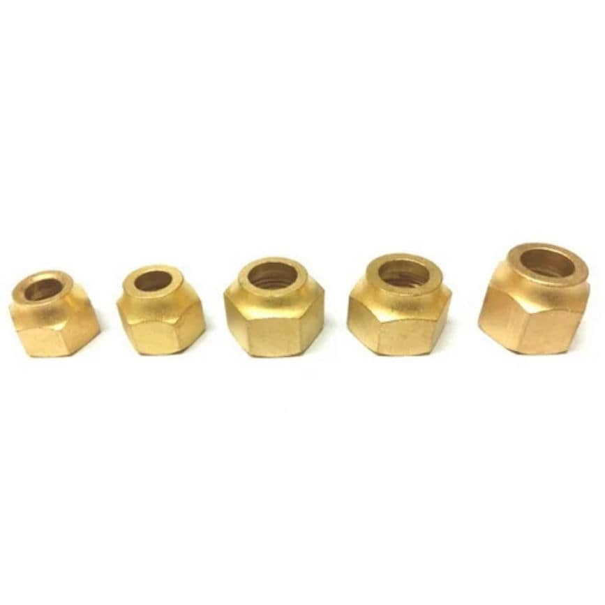 Hexagonal nut - Abco Engineering Inc - brass / threaded