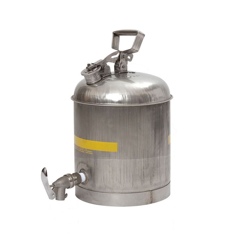 Stainless steel safety can - 1327 - Justrite Safety Group - circular