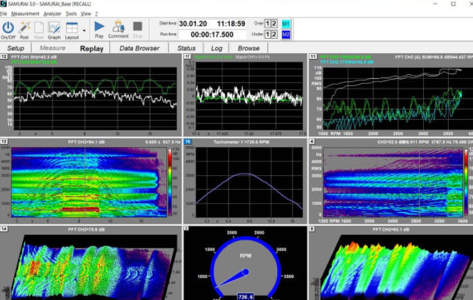 Vibration analysis software - SAMURAI - SINUS - interface / measurement ...