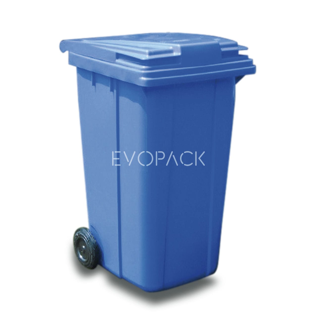 HDPE waste container - KA-240 - EVOPACK - industrial waste / with lid ...