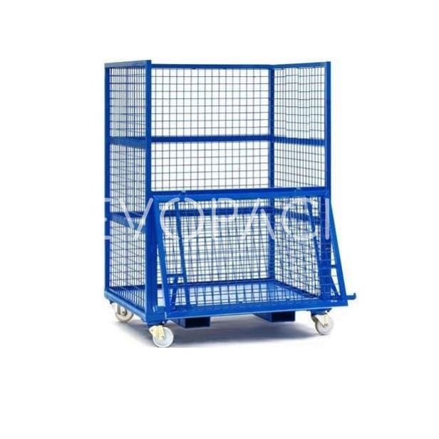 Transport cart - 94077 - EVOPACK - stainless steel / wire mesh platform ...