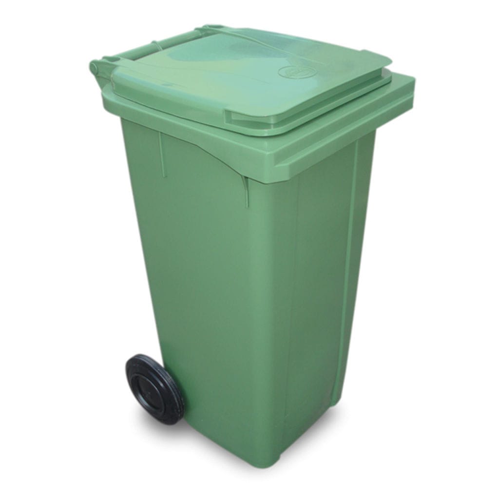 HDPE waste container - KA-120 - EVOPACK - industrial waste / with lid ...