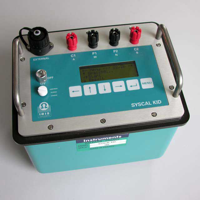 Resistivity measuring device - Syscal Kid - Iris Instruments - induced ...
