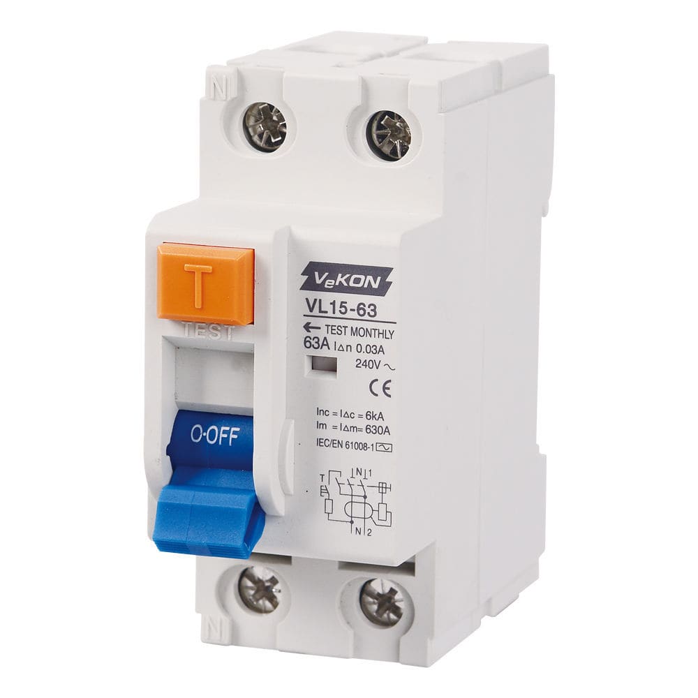 Voltage residual current circuit breaker - VL15-63 - ZHEJIANG VEKON ...