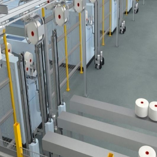 Fully-automatic lap transport system - Saurer