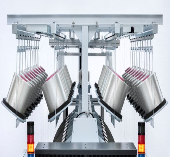 Fully-automatic lap transport system - CreelFlow - Saurer