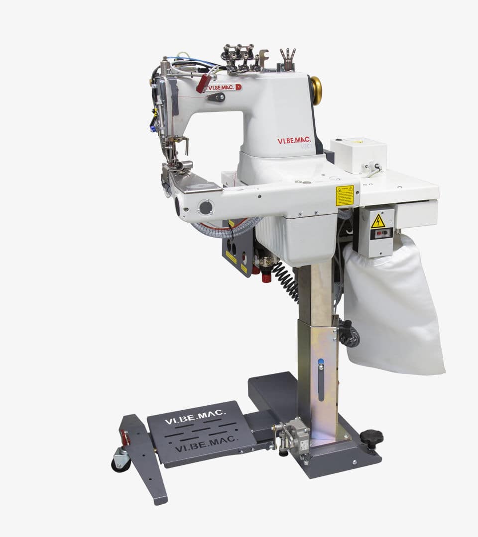 Chain stitch sewing machine - V261 - VI.BE.MAC. - twin-needle / three ...